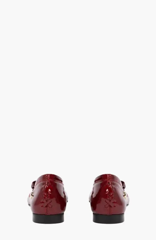 CAVALINHO Patent Leather Ballet Flats With Bow Detail
