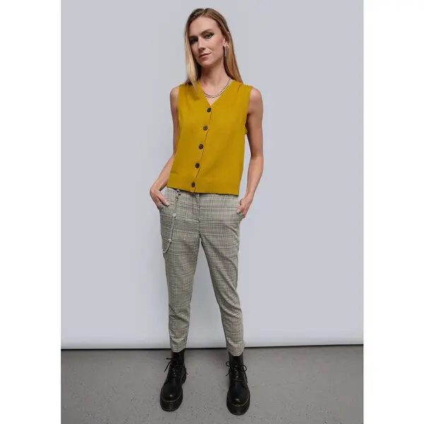WILDFANG Plaid Slim Crop Pant