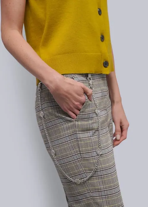 WILDFANG Plaid Slim Crop Pant