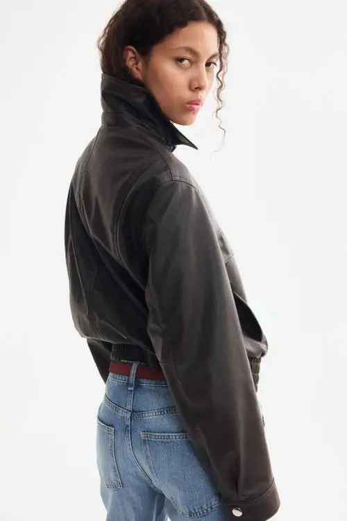 H&M Oversized Coated Jacket