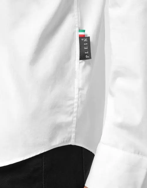 Philipp Plein Shirt Slim Fit Skull - White