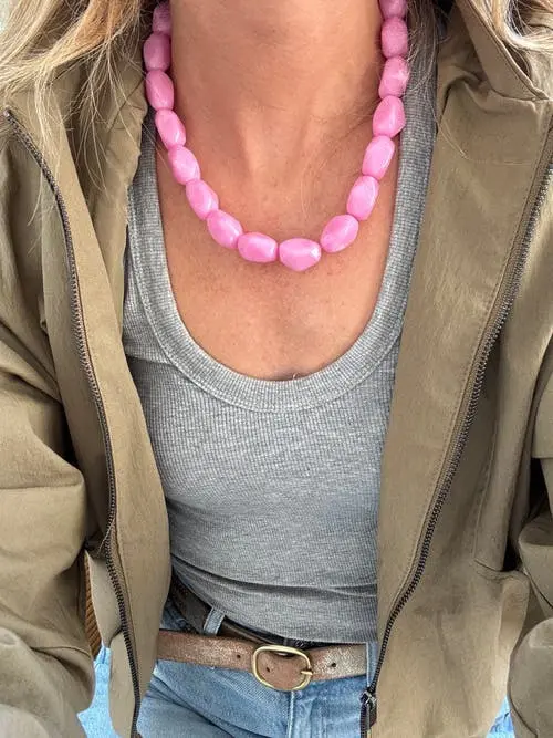 ERIN MCDERMOTT JEWELRY The Megan Resin Bead Necklace