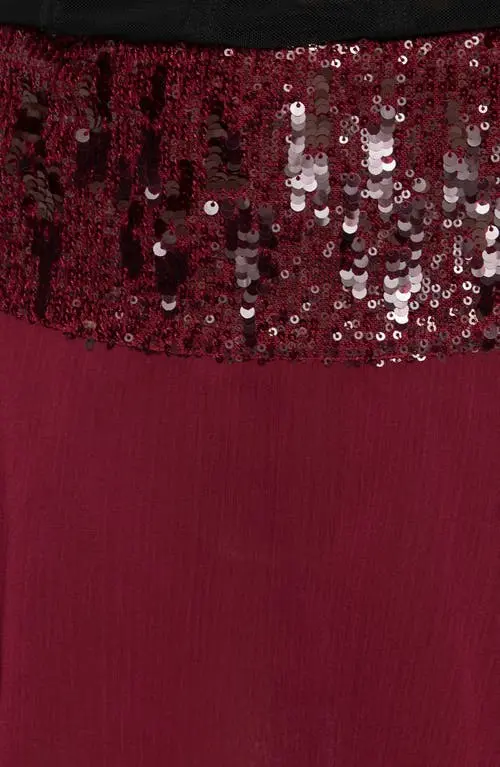 Princess Polly Zenayda Sequin Drop Waist Mini Skirt