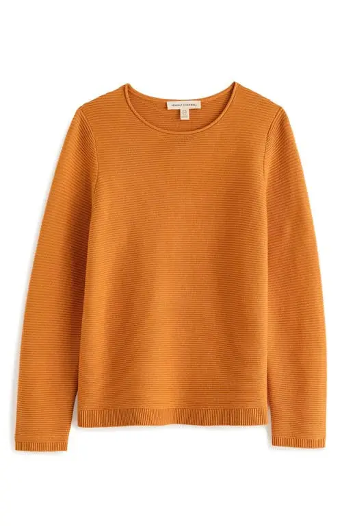 SEASALT CORNWALL Textured Crewneck Sweater In Organic & Recycled Cotton