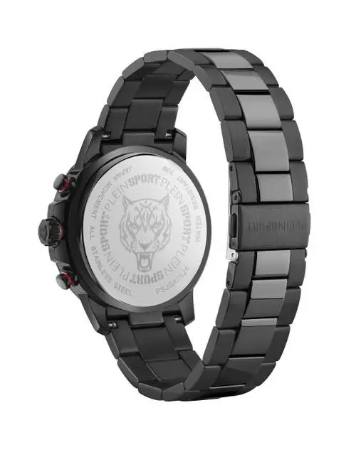 PLEIN SPORT Chronorace Stainless Steel Watch - Black/red