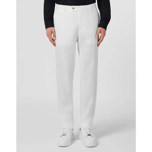 Philipp Plein Linen Joy Fit Trousers