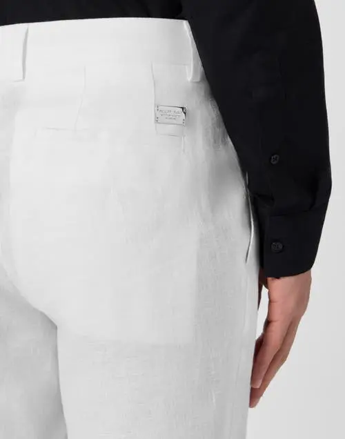 Philipp Plein Linen Joy Fit Trousers