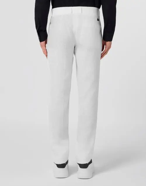 Philipp Plein Linen Joy Fit Trousers
