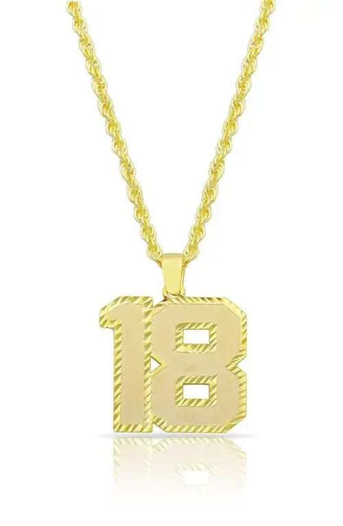 THE SIS KISS Number Pendant Necklace