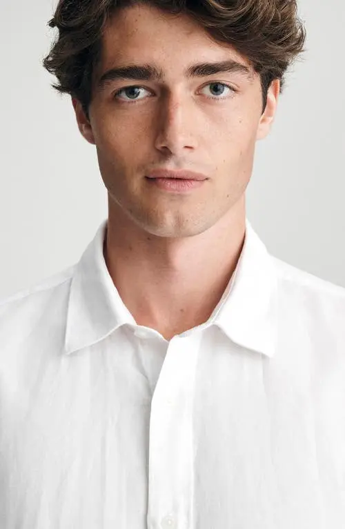 MAVI Long Sleeve Linen & Cotton Shirt