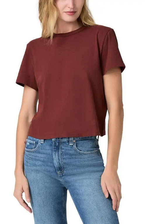Paige Rhodes Cotton Crewneck T-shirt - Garnet