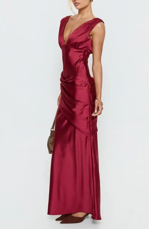 Princess Polly Plunge Asymmetrical Gown
