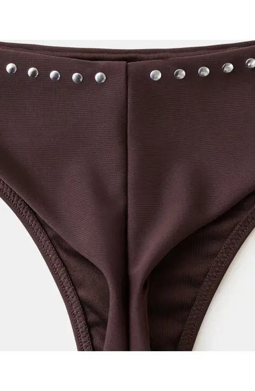 Mango Studded Brazilian Bikini Bottoms