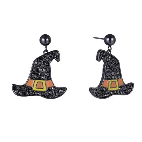 HALLMARK Halloween Witch Hat Statement Earrings