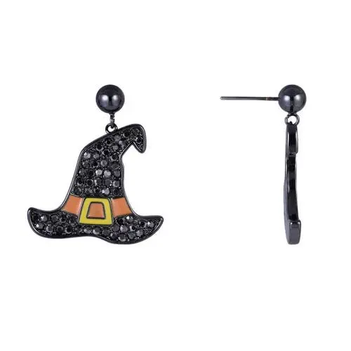HALLMARK Halloween Witch Hat Statement Earrings
