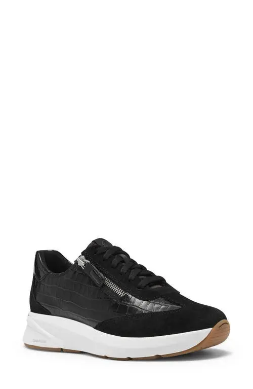 Clarks Code R Run Sneaker With Side-zip Closure - Black Combi