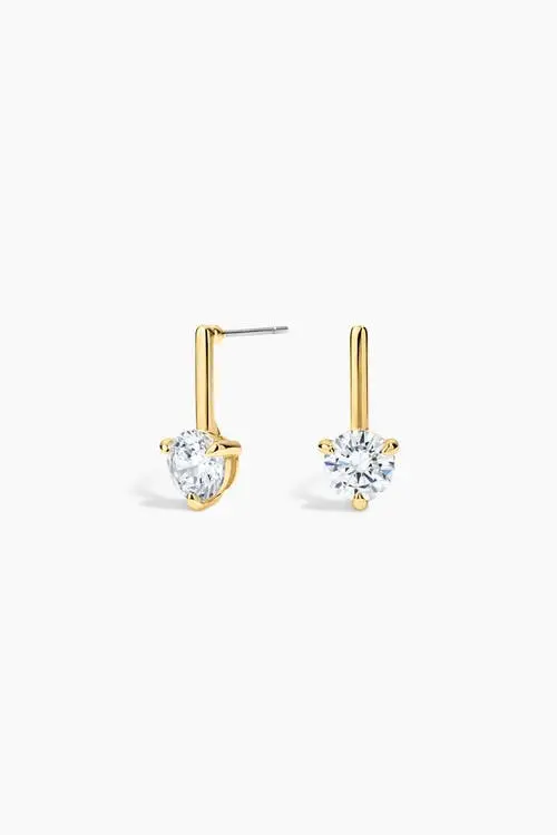 ELECTRIC PICKS JEWELRY Jet Set Drop Earrings - Gold
