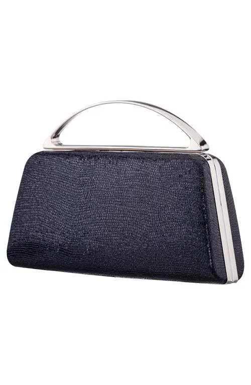 Nina Genesis Faux Leather Clutch - Black