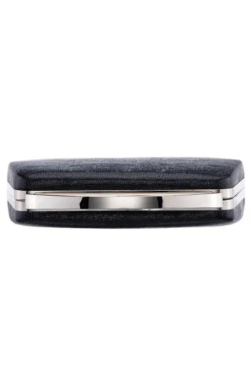 Nina Genesis Faux Leather Clutch - Black