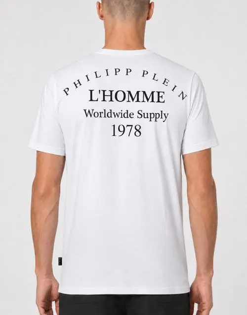 Philipp Plein T-shirt Round Neck Ss - White