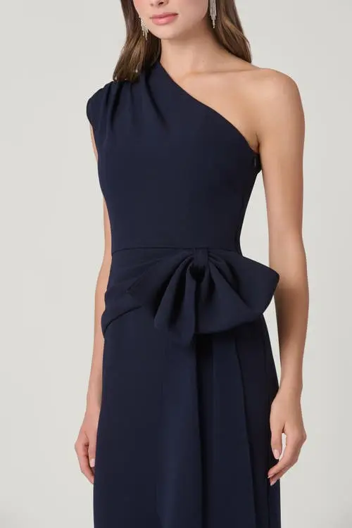 Shoshanna Ansley Stretch Crepe One-shoulder Dress