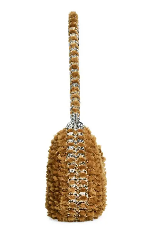 Rabanne Genuine Shearling Shoulder Bag