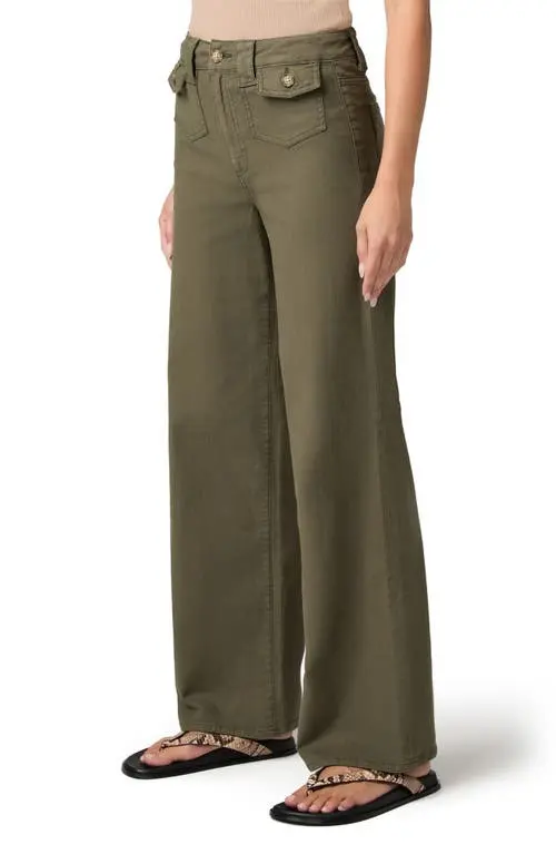 Paige Anessa Flap Pocket High Waist Wide Leg Jeans