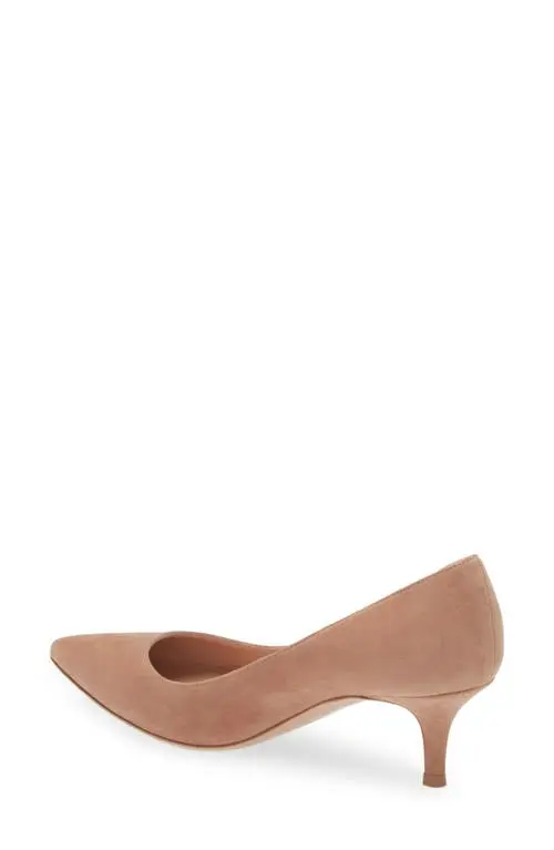 GIANVITO ROSSI Kitten Heel Pointed Toe Pump