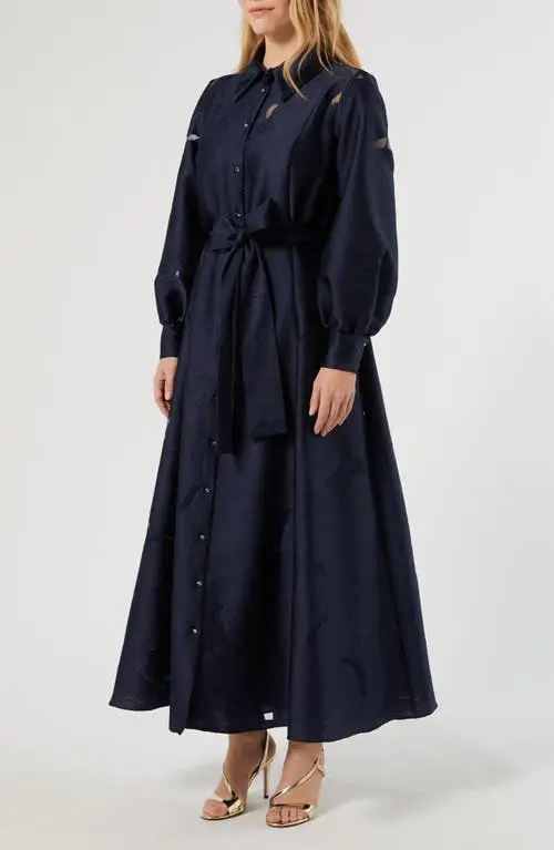 Marina Rinaldi Mreasta Jacquard Shirtdress