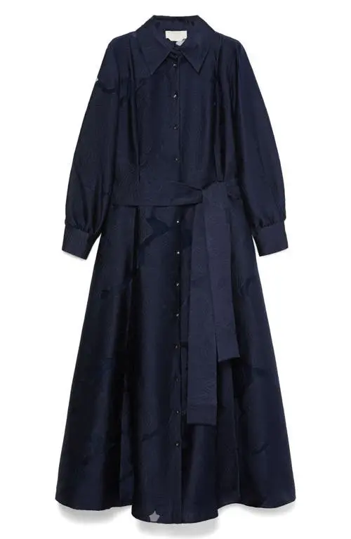Marina Rinaldi Mreasta Jacquard Shirtdress