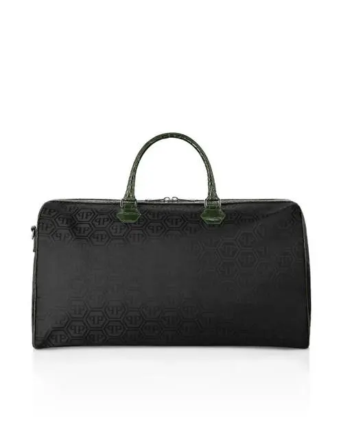 Philipp Plein Nylon Weekend Bag Monogram