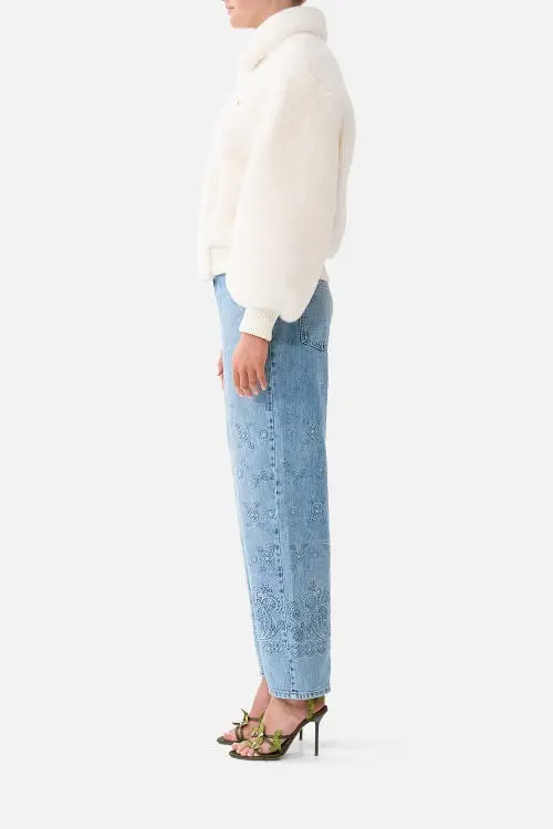 Camilla Faux Fur Bomber Jacket