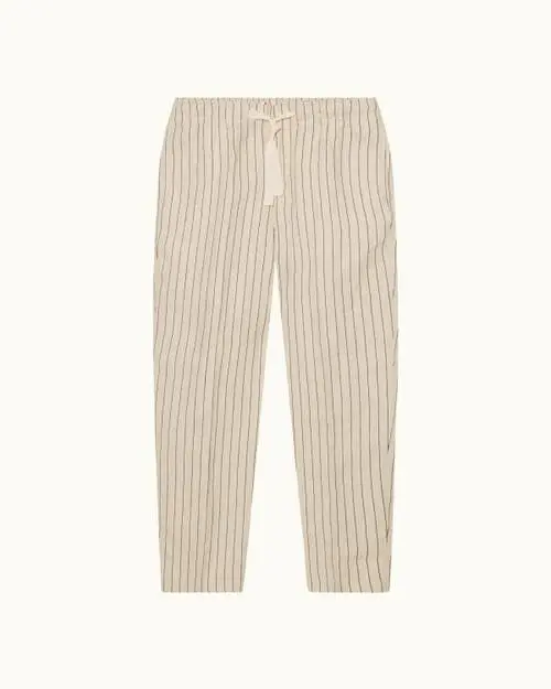 Orlebar Brown Relaxed Fit Striped Linen Trousers
