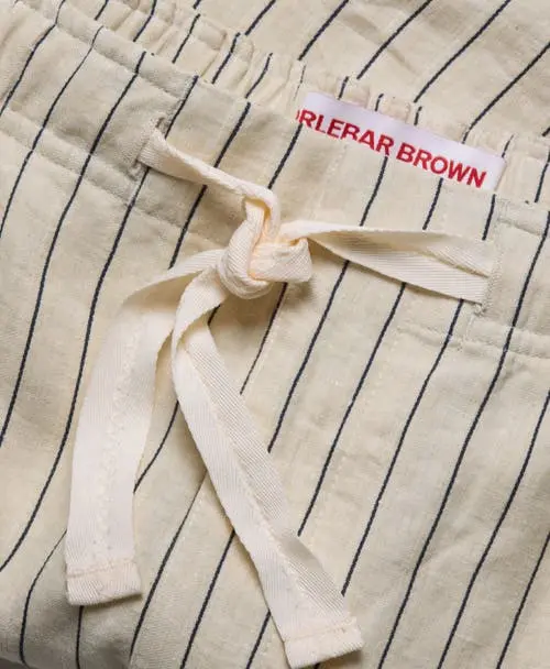 Orlebar Brown Relaxed Fit Striped Linen Trousers