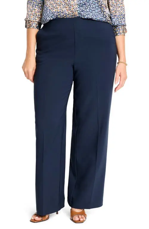 NIC+ZOE Wide Leg Stretch Pants - Dark Indigo
