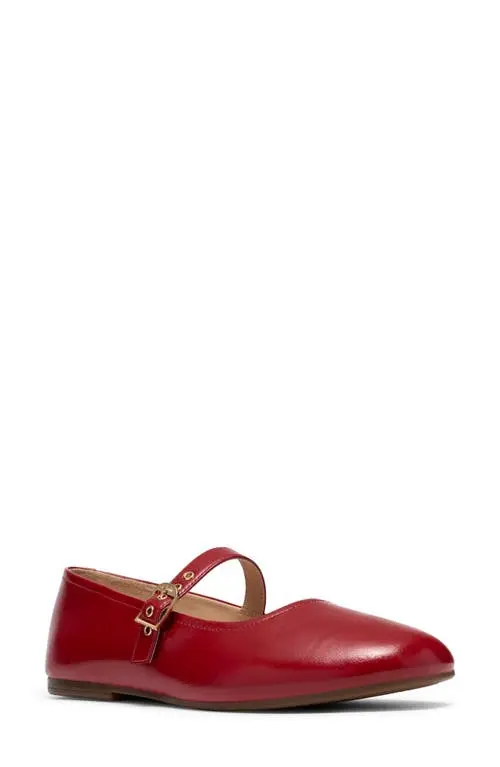 Clarks Livia Jane Leather Mary Jane Flat - Red