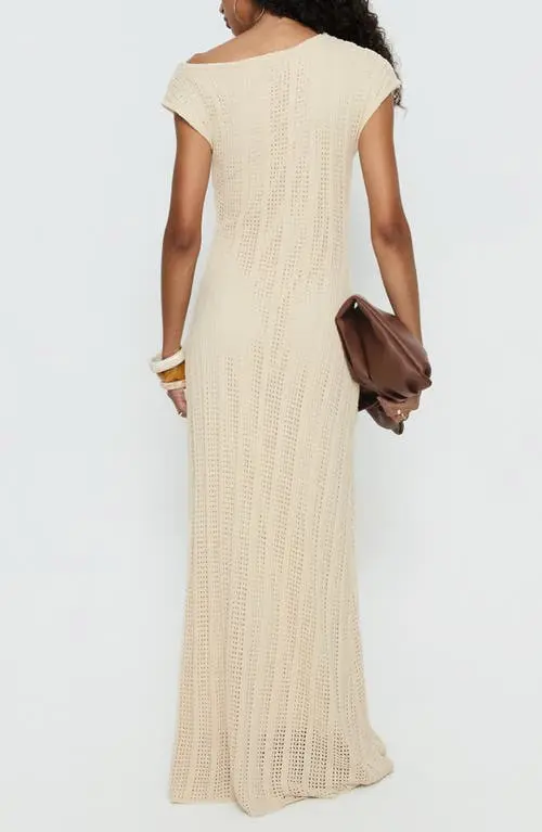 Princess Polly Cap Sleeve Pointelle Maxi Dress