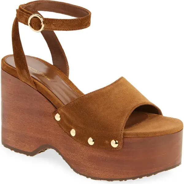 GIANVITO ROSSI Stud Platform Sandal