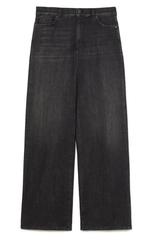 Marina Rinaldi Slana Wide Leg Jeans In Deep Wash
