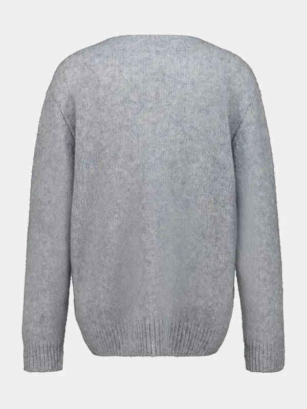 LISA YANG Light Leona Silk Cashmere Sweater - Grey