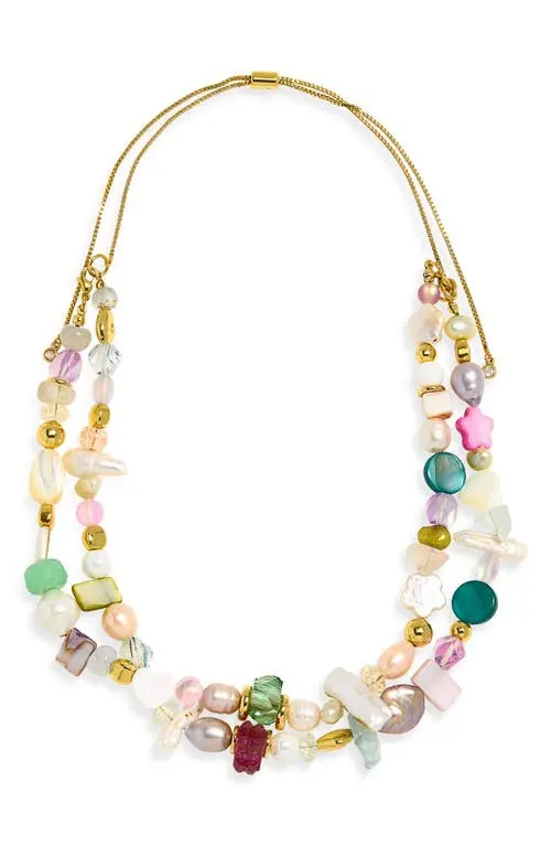 MELANIA CLARA Freshwater Pearl & Crystal Choker