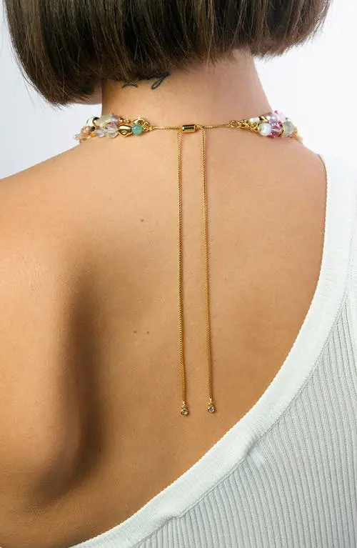MELANIA CLARA Freshwater Pearl & Crystal Choker