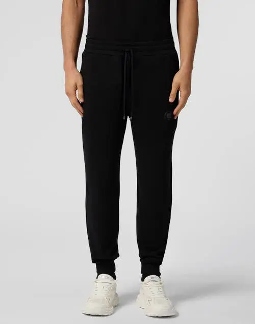 PLEIN SPORT Fleece Joggers 3d Tiger - Black