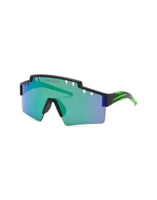 PLEIN SPORT Tiger Frame Sunglasses - Lightblue/green