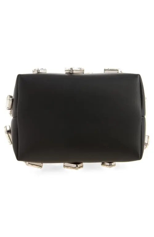 Erdem Mini Bloom Crystal Embellished Leather Handbag