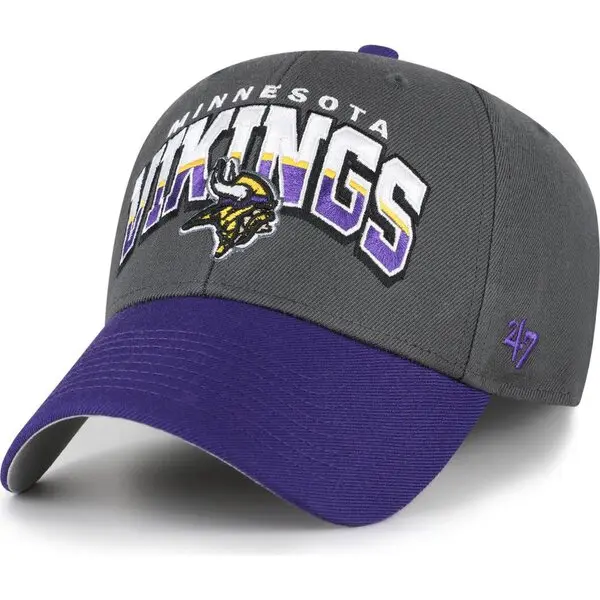 '47 Minnesota Vikings Split Block Mvp Adjustable Hat