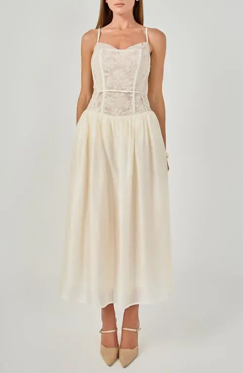 Endless Rose Lace Corset Midi Dress