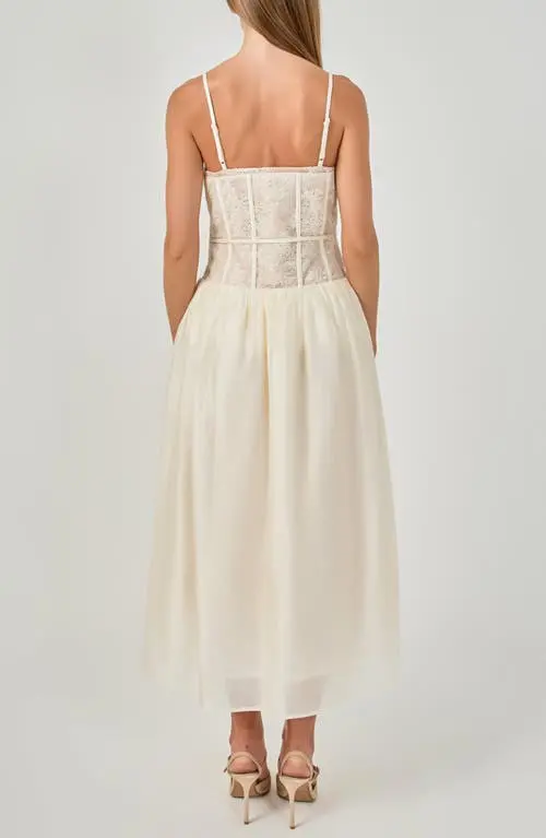 Endless Rose Lace Corset Midi Dress