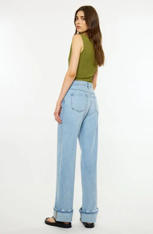 KANCAN Crystal Essentials 90s Low Rise Straight Leg Jeans