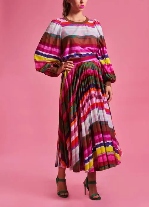 MAISON COMMON Plissee Jersey Skirt